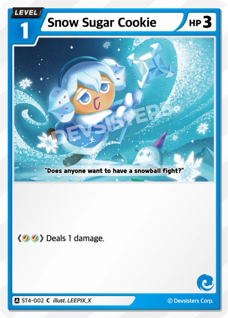 CookieRun TCG - Snow Sugar Cookie [ST4-002 C] – The Feisty Goblin Gamehouse