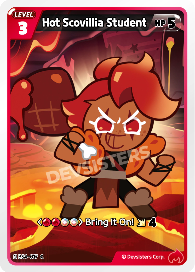 CookieRun TCG - Hot Scovilla Student [BS4-017 C] – The Feisty Goblin ...