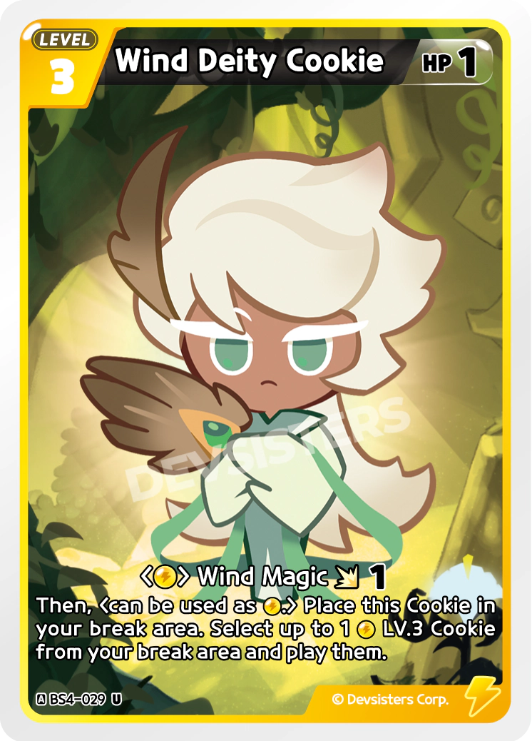 CookieRun TCG - Wind Deity Cookie [BS4-029 U] – The Feisty Goblin Gamehouse