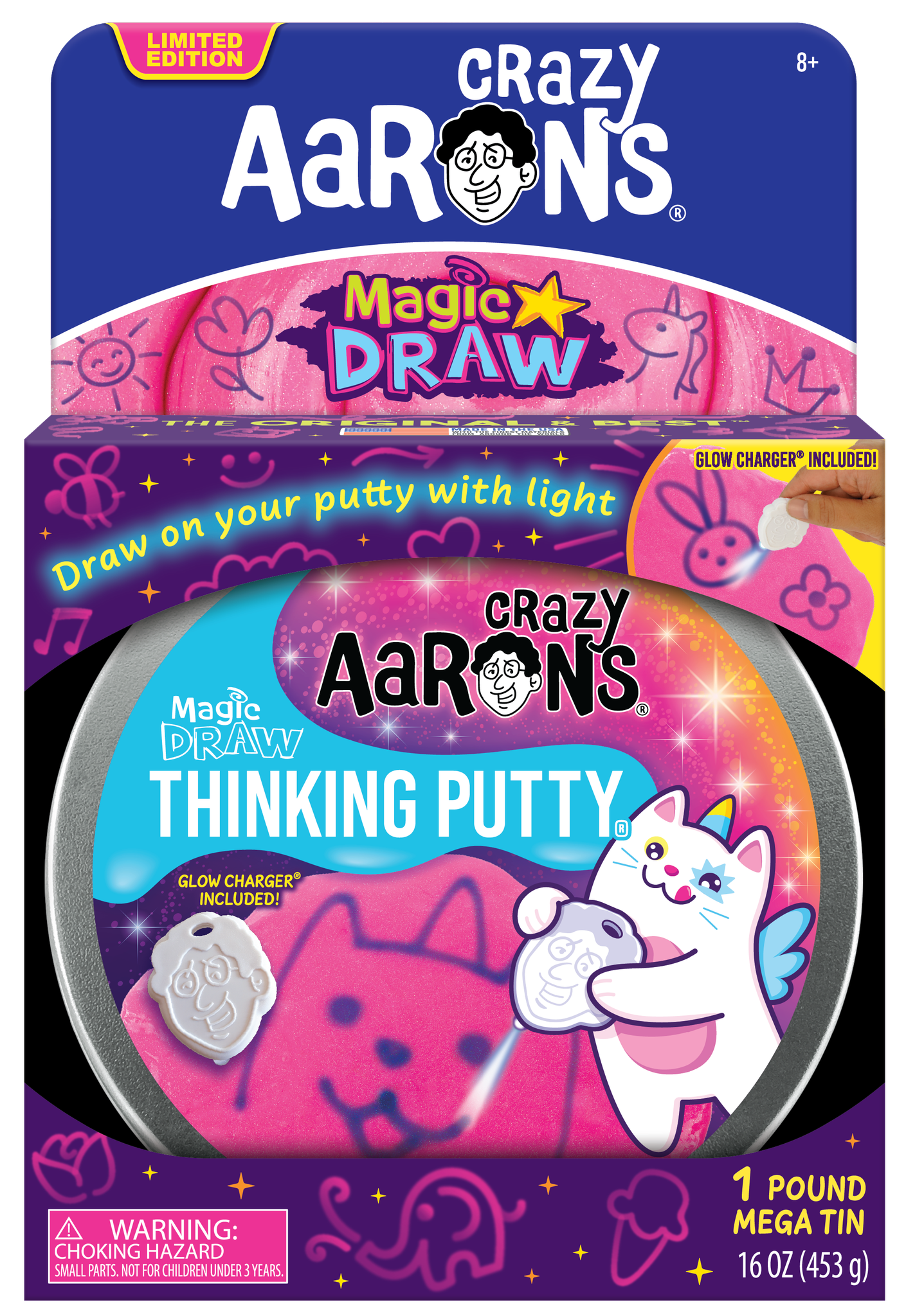 Crazy Aaron's: Mega Magic Draw - 1 Pound Thinking Putty Mega Tin – The ...