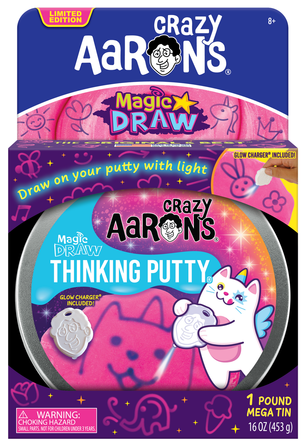 Crazy Aaron's: Mega Magic Draw - 1 Pound Thinking Putty Tin – The ...