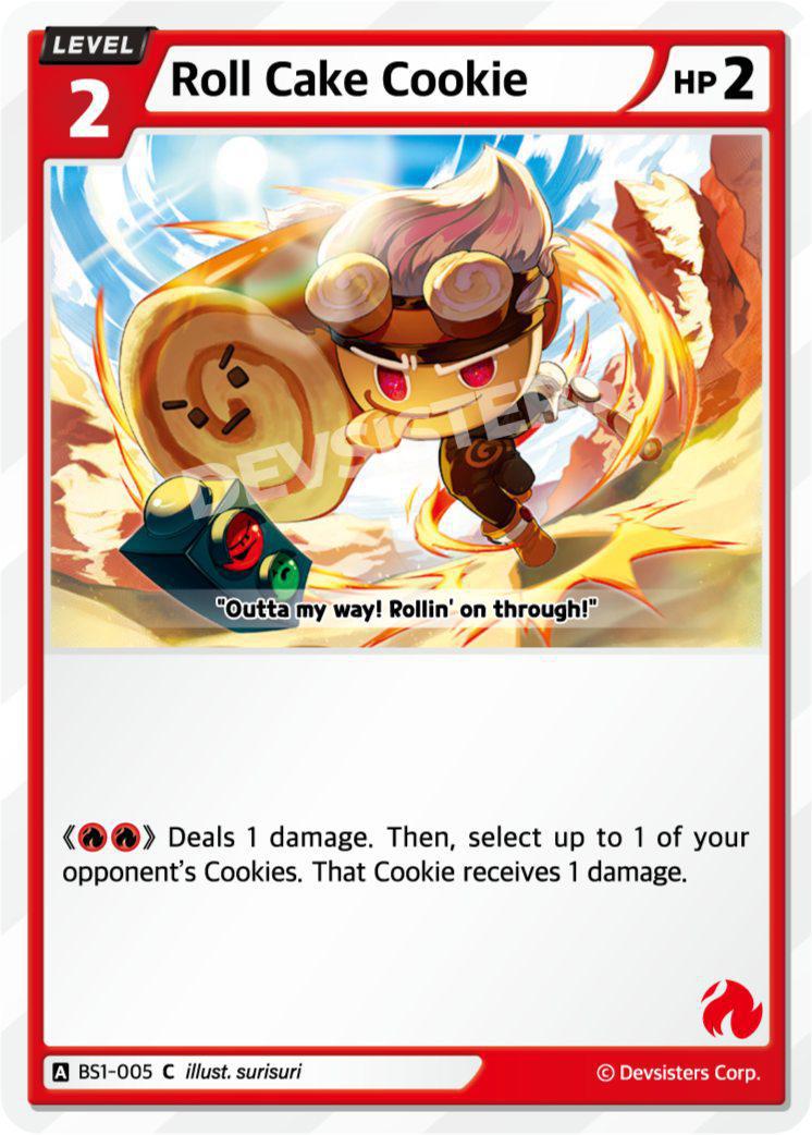 CookieRun TCG - Roll Cake Cookie [BS1‑005 C] – The Feisty Goblin Gamehouse