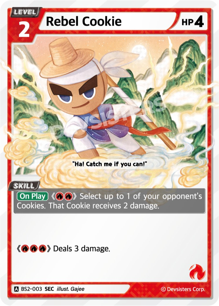 CookieRun TCG - Rebel Cookie [BS2-003 SEC] – The Feisty Goblin Gamehouse