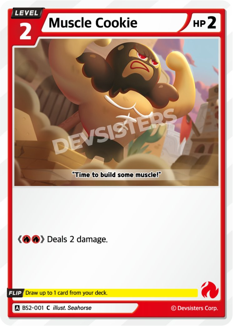 CookieRun TCG - Muscle Cookie [BS2-001 C] – The Feisty Goblin Gamehouse