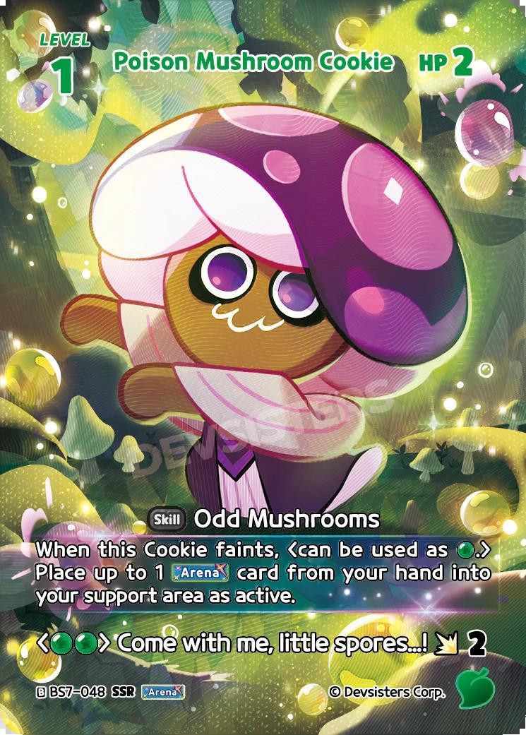 CookieRun TCG - Poison Mushroom Cookie [BS7-048 SSR] – The Feisty ...