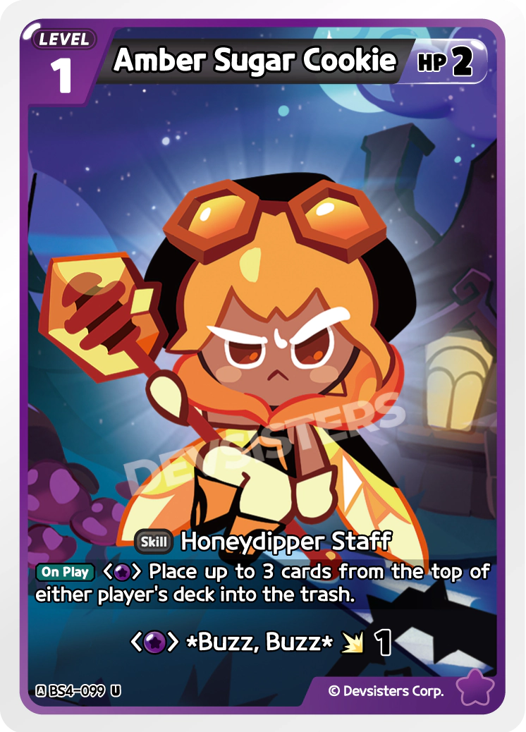 CookieRun TCG - Amber Sugar Cookie [BS4-099 U] – The Feisty Goblin ...