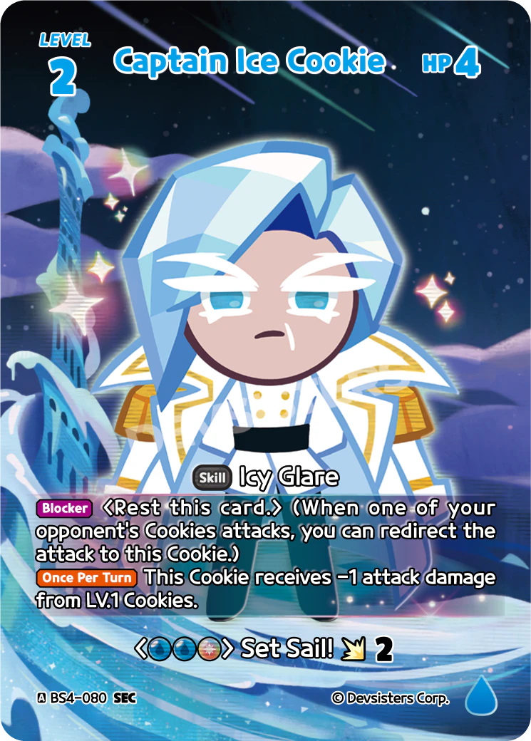 CookieRun TCG - Captain Ice Cookie [BS4-080 SEC] – The Feisty Goblin ...