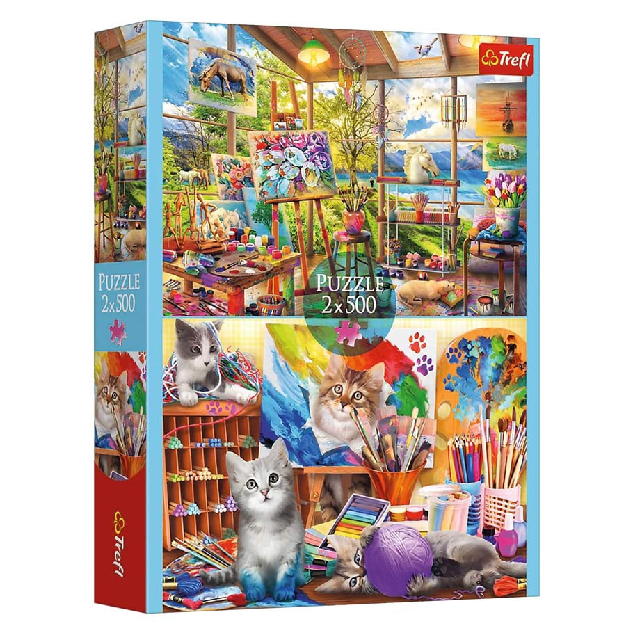 TREFL - The Art of Painting Puzzle (2x500 Piece) – The Feisty Goblin ...