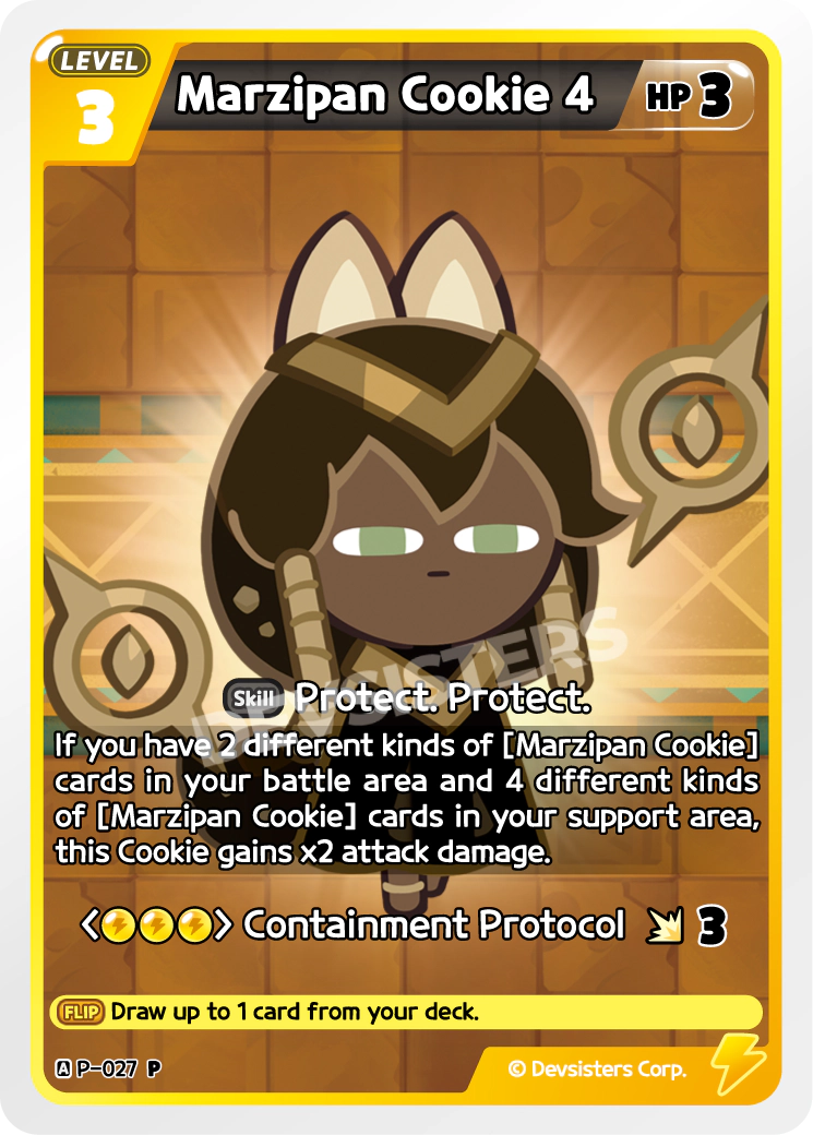 CookieRun TCG - Marzipan Cookie 4 [P-027] – The Feisty Goblin Gamehouse