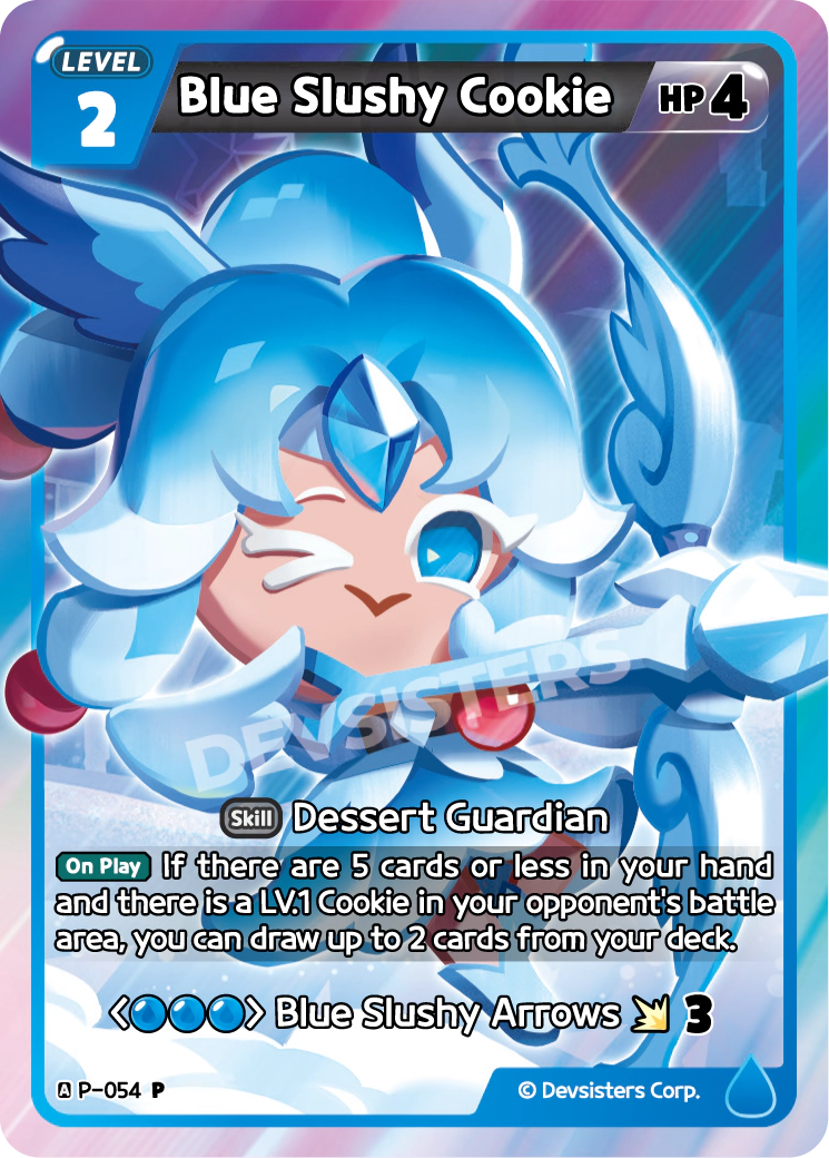 CookieRun TCG - Blue Slushy Cookie [P-054] – The Feisty Goblin Gamehouse