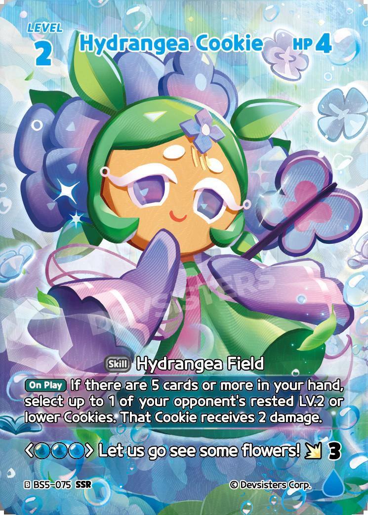 CookieRun TCG - Hydrangea Cookie [BS5-075 SSR] – The Feisty Goblin ...