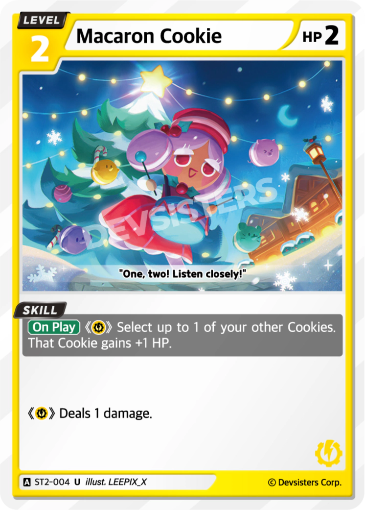 CookieRun TCG - Macaron Cookie [ST2-004 U] – The Feisty Goblin Gamehouse