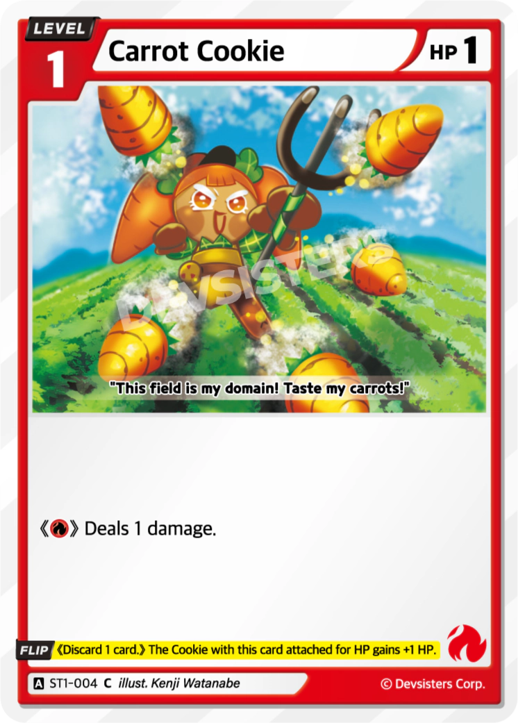 CookieRun TCG - Carrot Cookie [ST1-004 C] – The Feisty Goblin Gamehouse