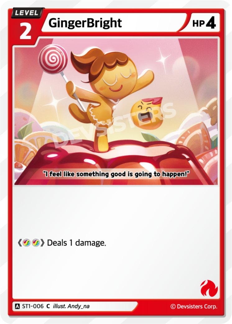 CookieRun TCG - GingerBright [ST1-006 C] – The Feisty Goblin Gamehouse